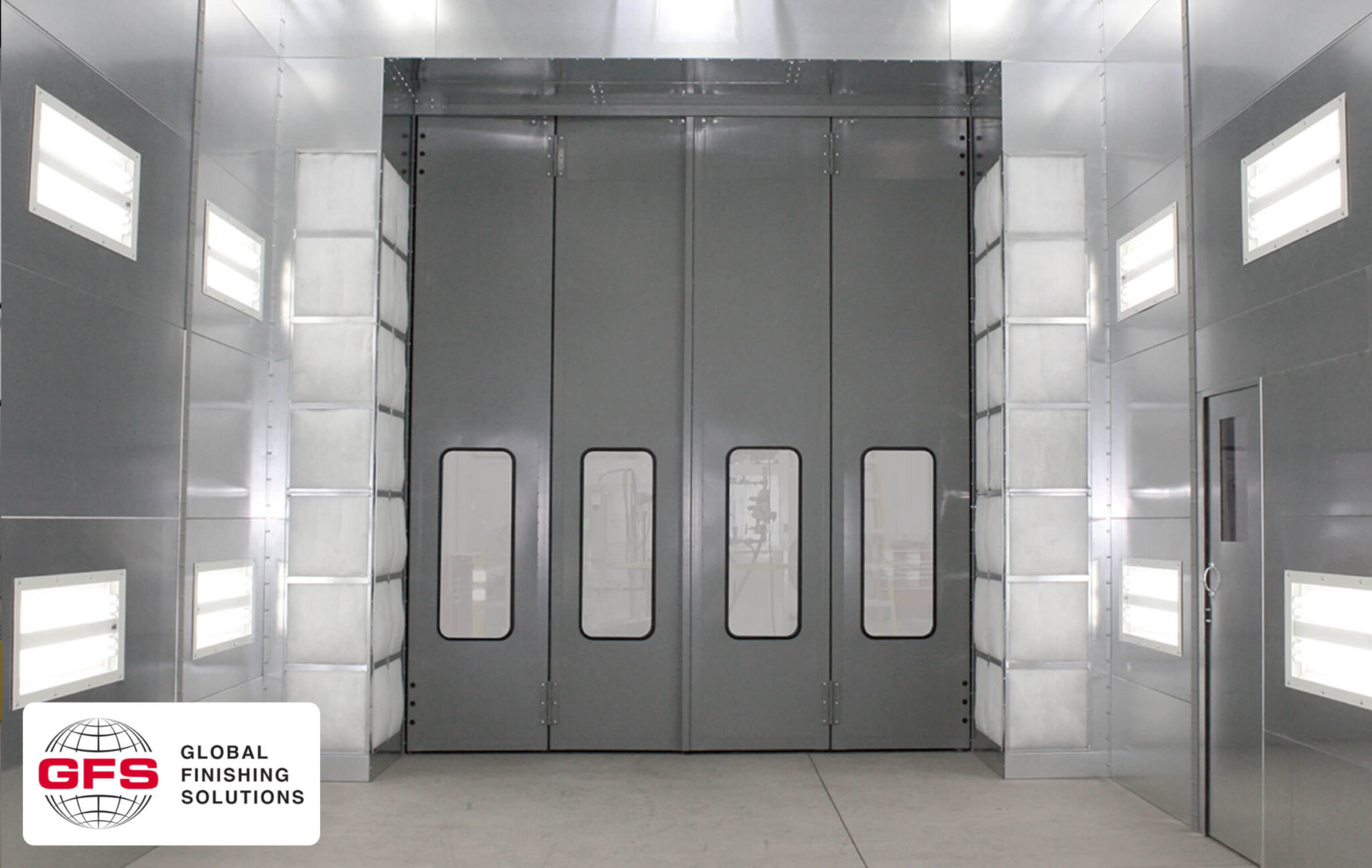 GFS Paint Booths and Titan Abrasive Blast Room - Perfect Fit!