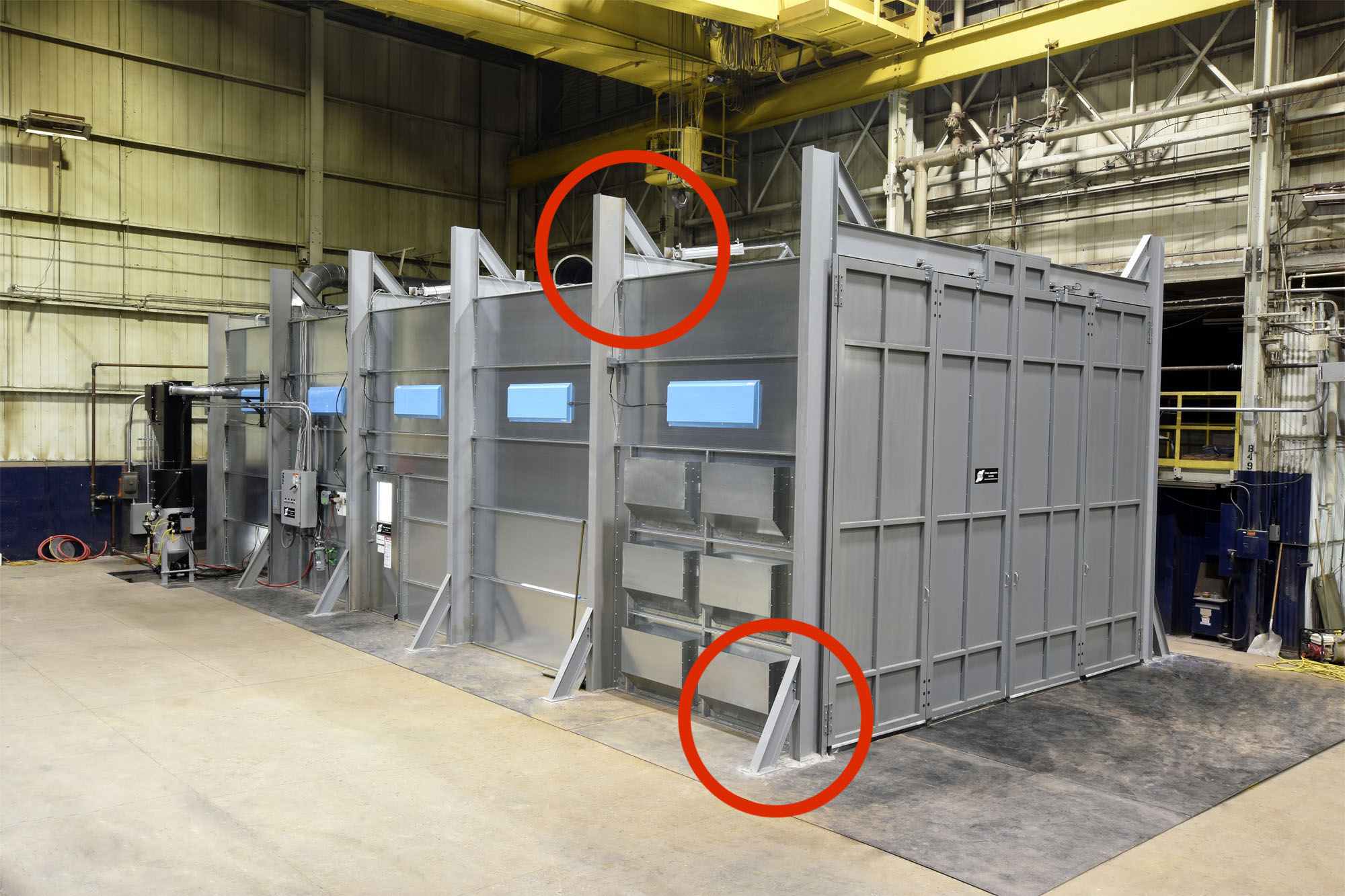 Titan Blast Room Installation: Adding a Crane Slot | Titan Abrasive